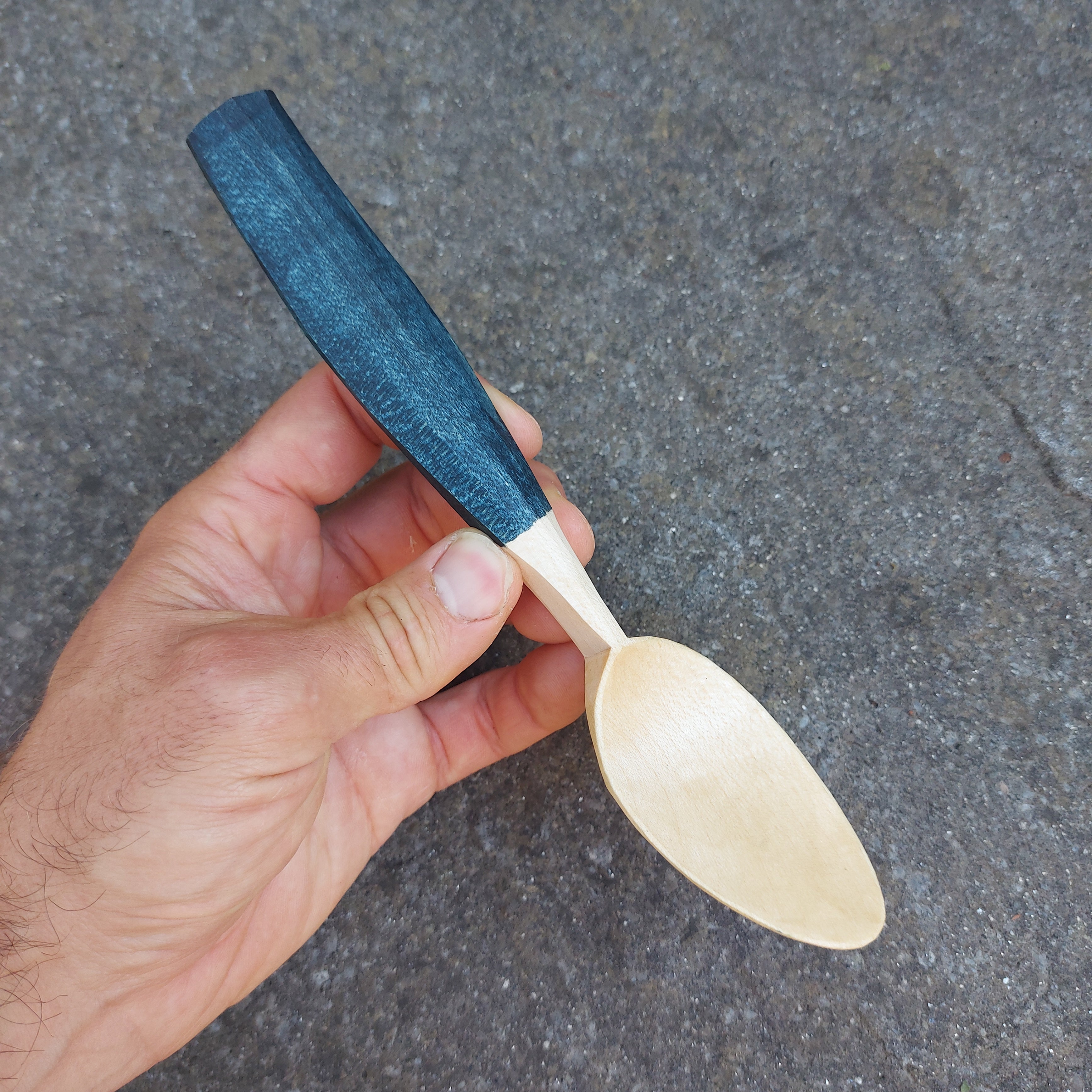 'Ocean Rays' Eating Spoon ~ Sycamore – Alex Finberg