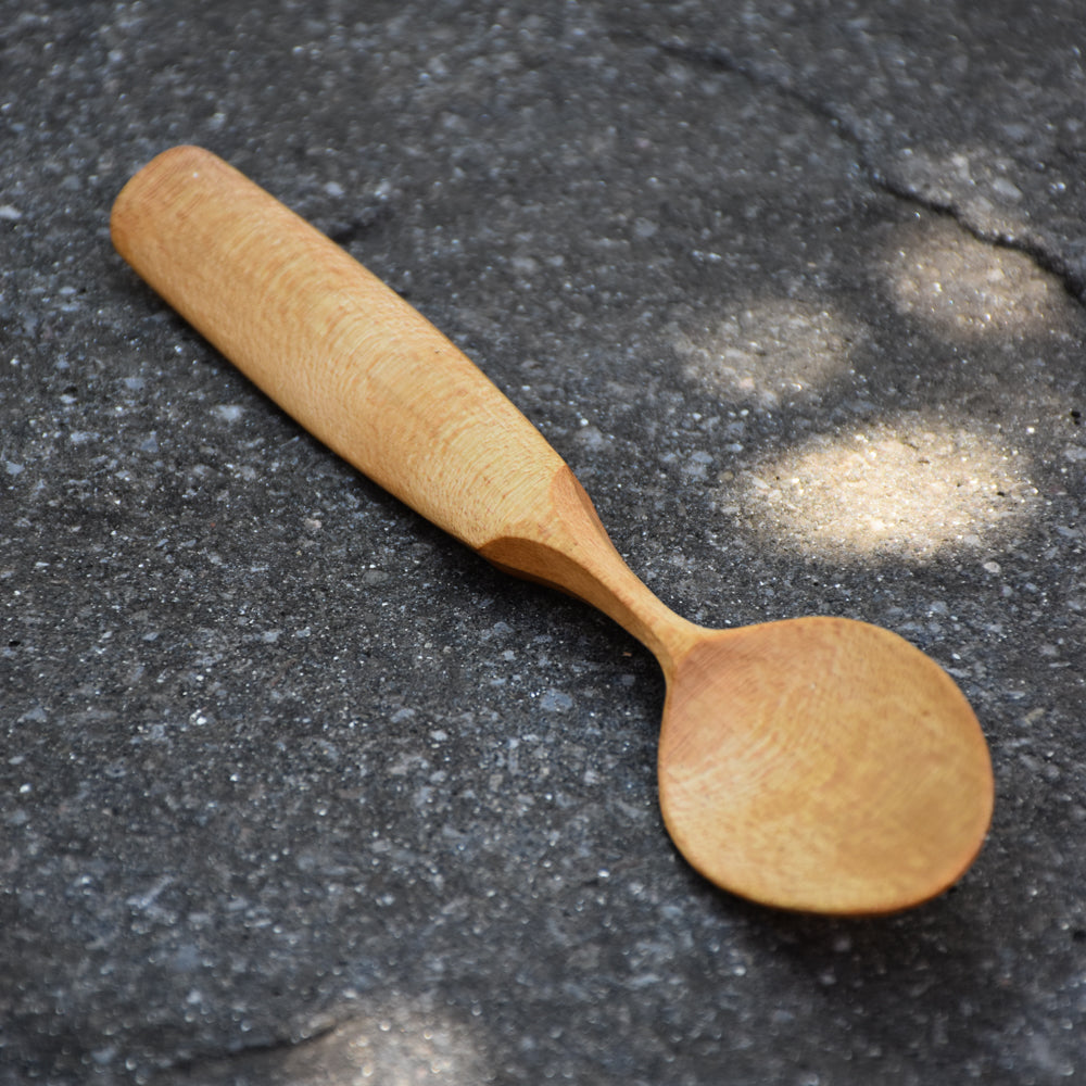 'Rippled Rays' Eating Spoon ~ Sycamore – Alex Finberg